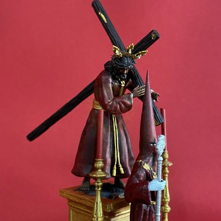 Miniatura Jesús Nazareno de Viñeros con penitente