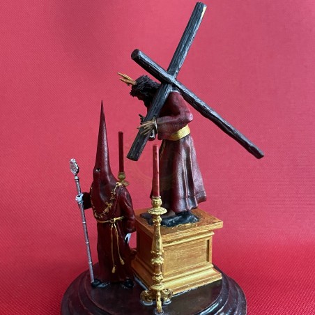 Miniatura Jesús Nazareno de Viñeros con penitente