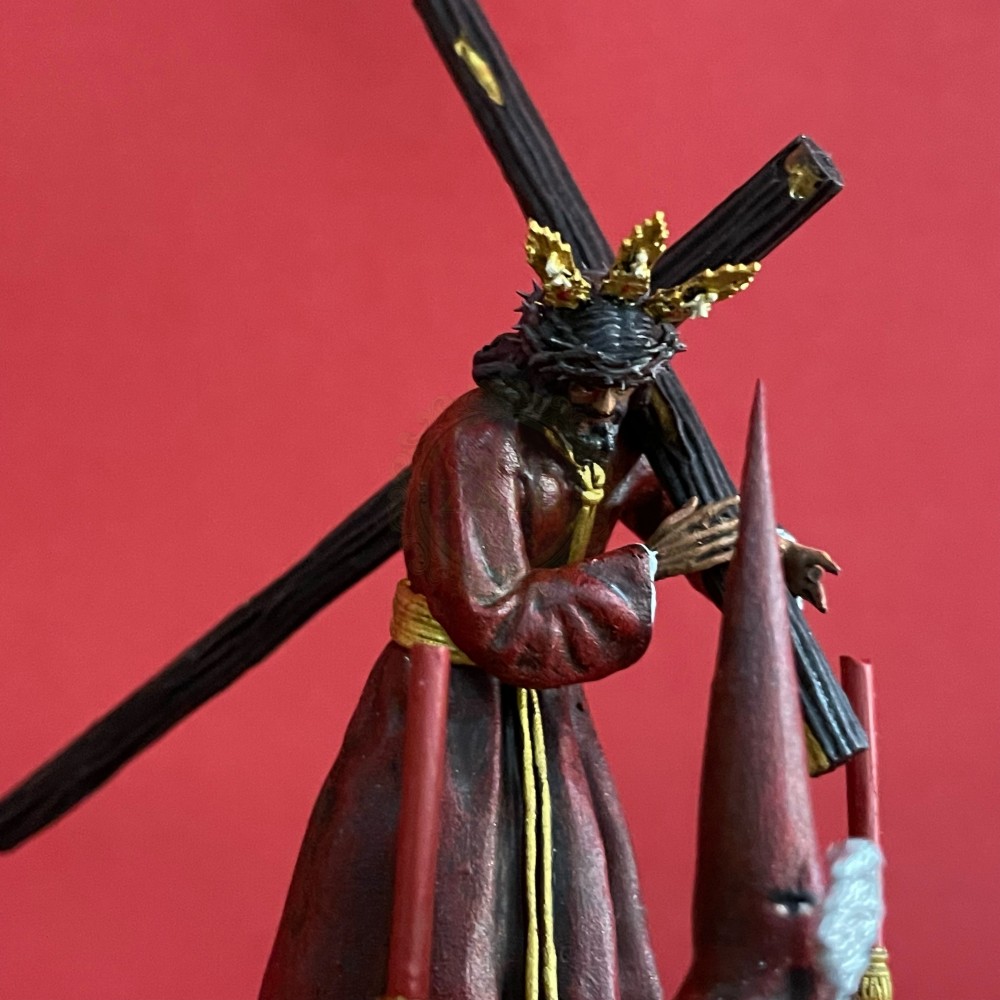 Miniatura Jesús Nazareno de Viñeros con penitente